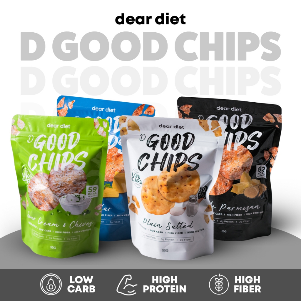 Dear Diet D’ GOOD CHIPS – 6 Keto Guilt-Free Crunchy Flavors Snack! 50 ...