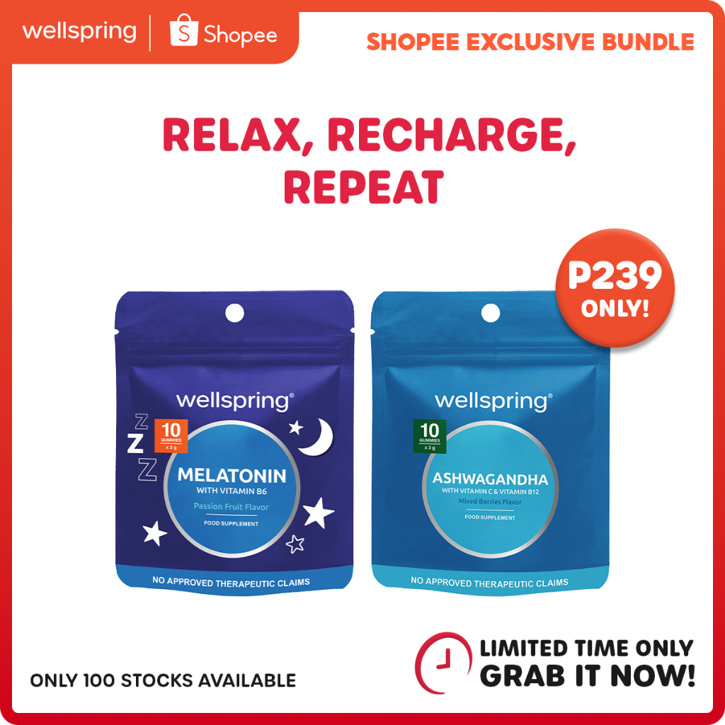 Wellspring 10pcs Melatonin Gummies Pouch for Sleep Quality ...