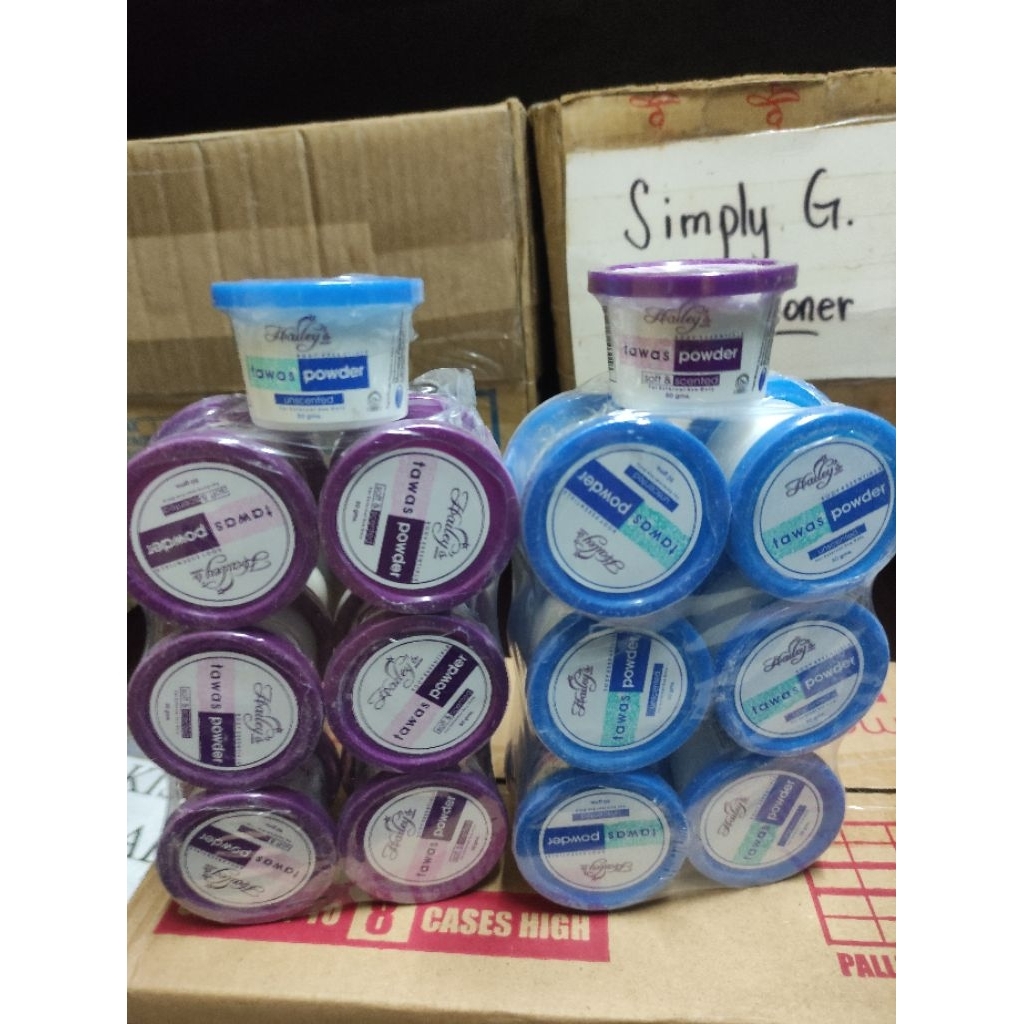 tawas hailey powder violet scented /blue unscented | Shopee Philippines