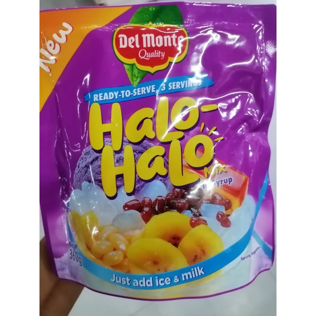 Del Monte Halo-Halo mix with syrup 360g ready to serve good for 3 ...