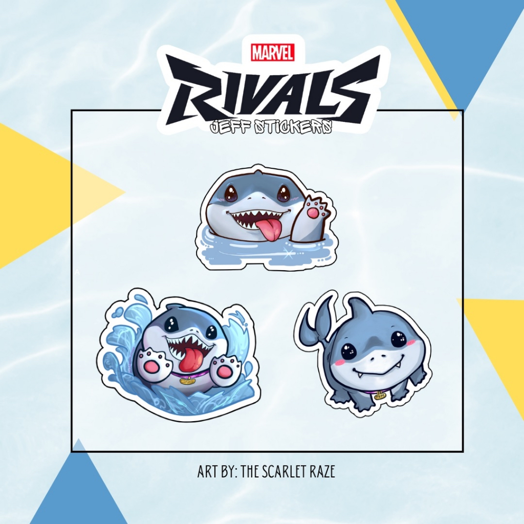 Marvel Rivals Jeff The Shark Fanart Sticker by TheScarletRaze | Shopee ...