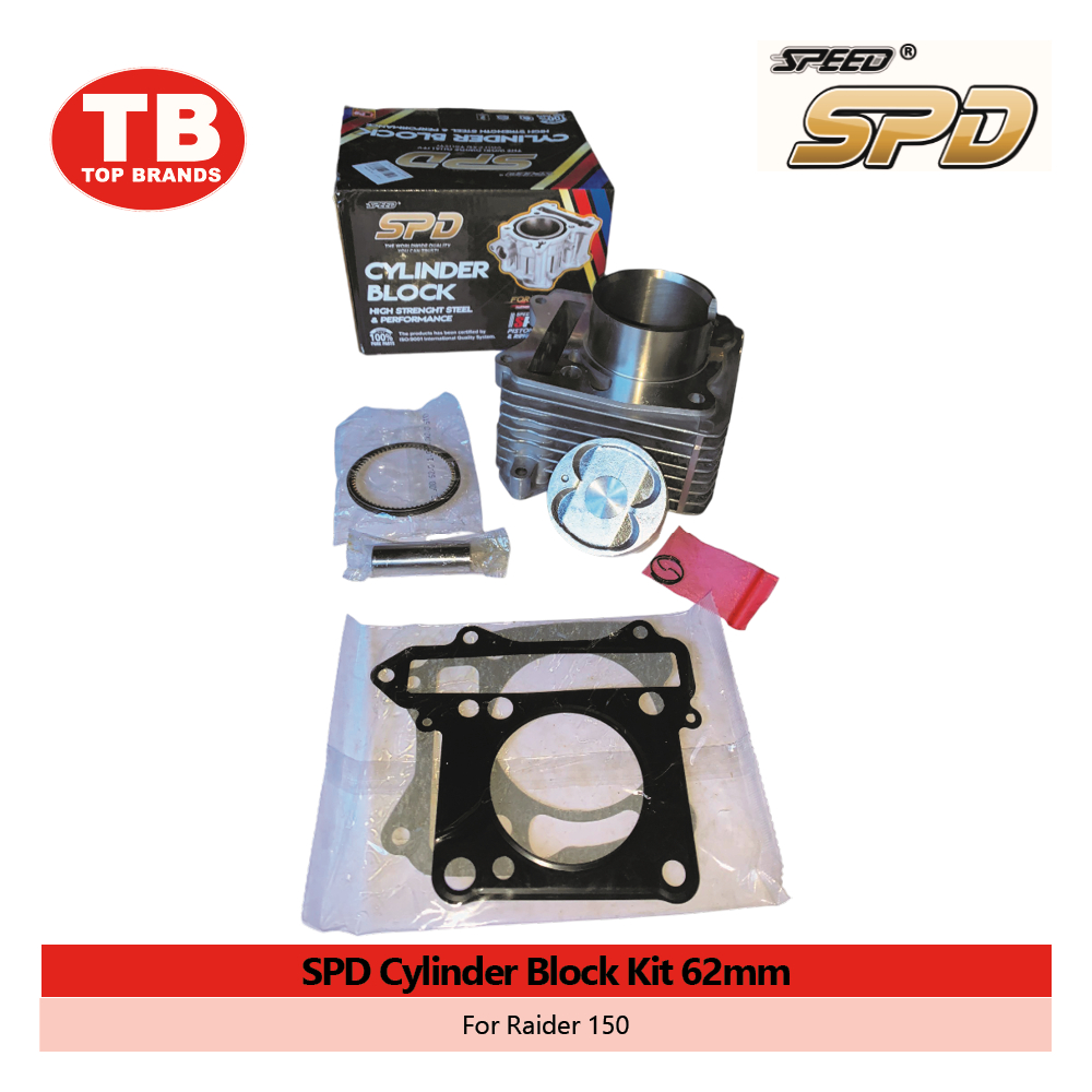 SPD Cylinder Block Kit [Raider150/XRM125/W100/Mio/Beat/TMX155/Fury125 ...