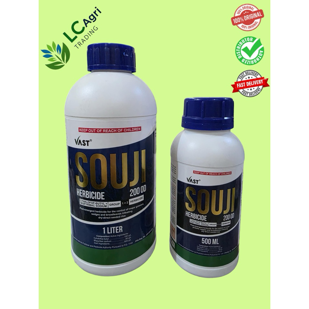 Souji Herbicide 200 OD Rice Herbicide 1L and 500mL by Vast | Shopee ...