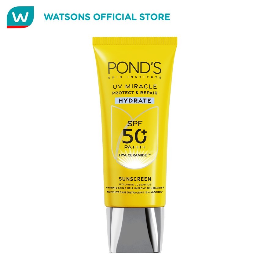 PONDS UV Miracle Hydrate Sunscreen SPF 50 PA++++ 30g | Shopee Philippines