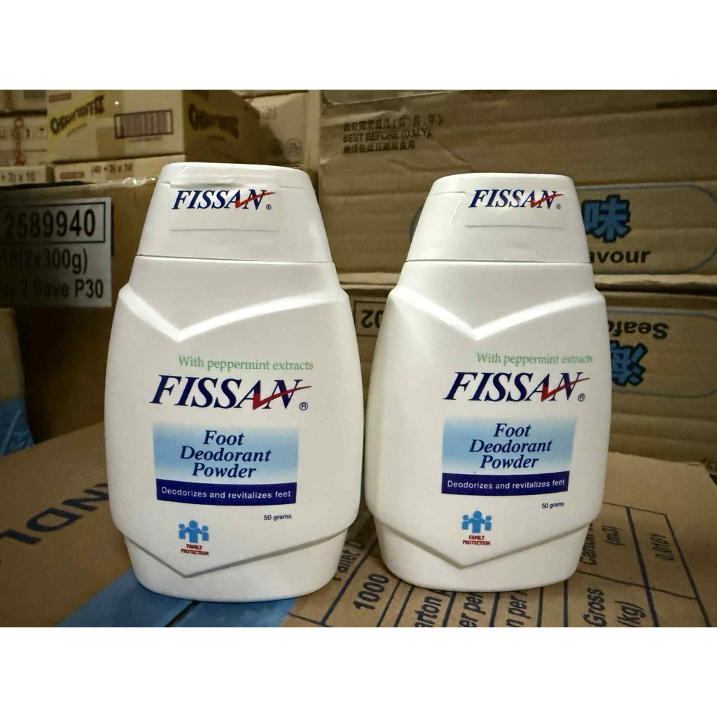 Fissan Foot Deodorant Powder by 2’s 50g | Shopee Philippines