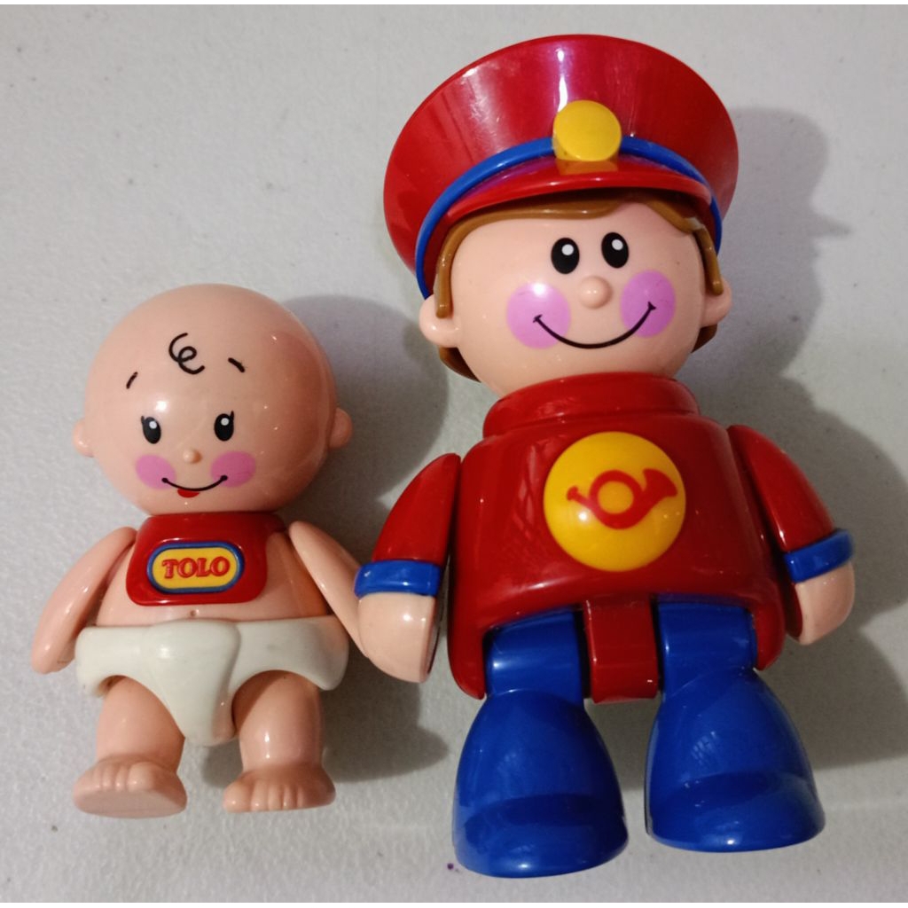 tolo and friends mr postman and baby set plastic figure | Shopee ...