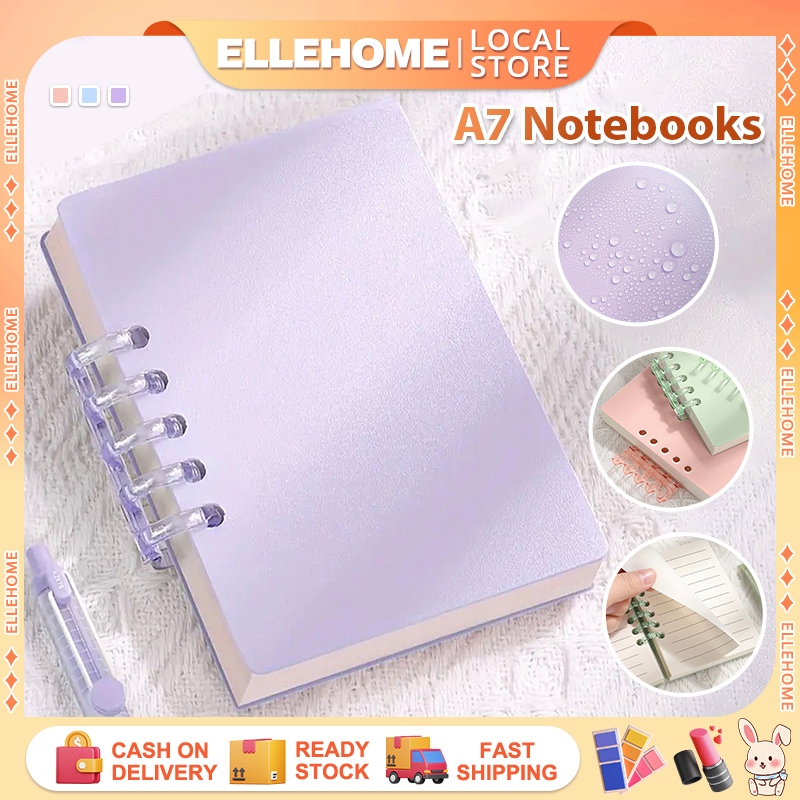 A7 Notebooks 80 Sheets Mini Loose-Leaf Notebook Notebook School Office ...
