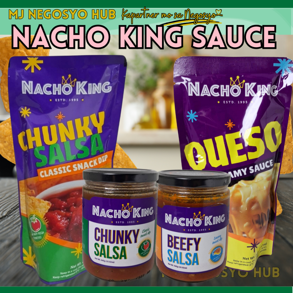 Chunky Salsa Cheese Sauce Dip BeefSALSA NACHO King Nachos Tacos Buritos ...