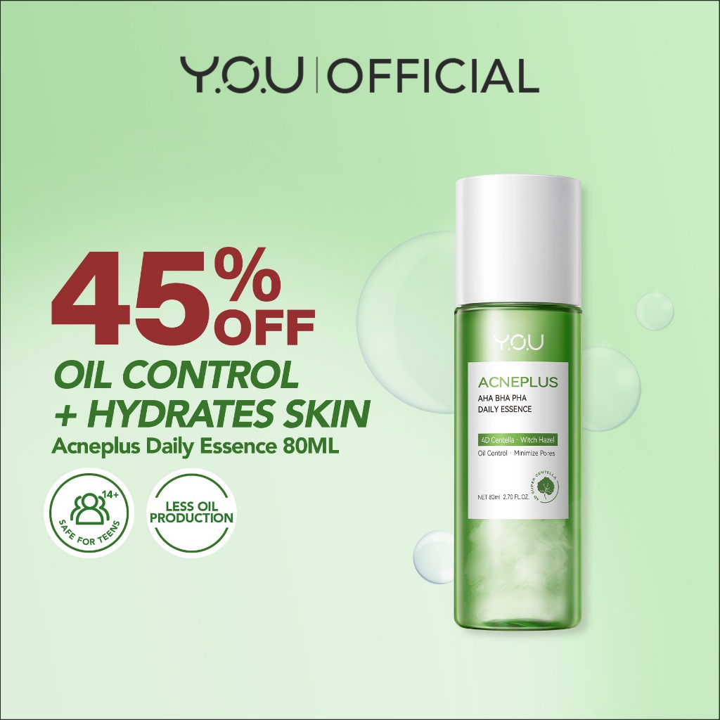 Y.O.U AcnePlus AHA BHA PHA Daily Essence | Minimize Pores | Hydrates ...