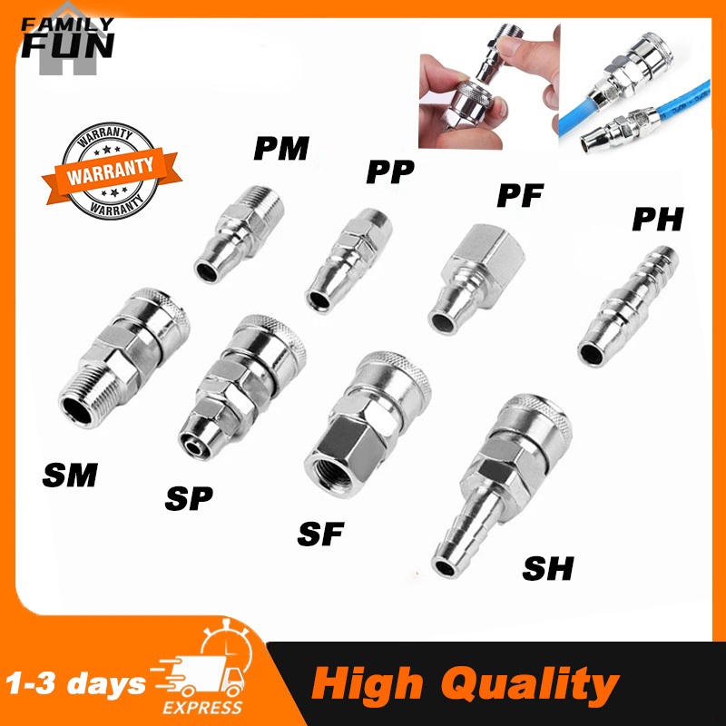 SH 20 High Pressure Quick Pneumatic Fit Air Hose Compressor Connector ...