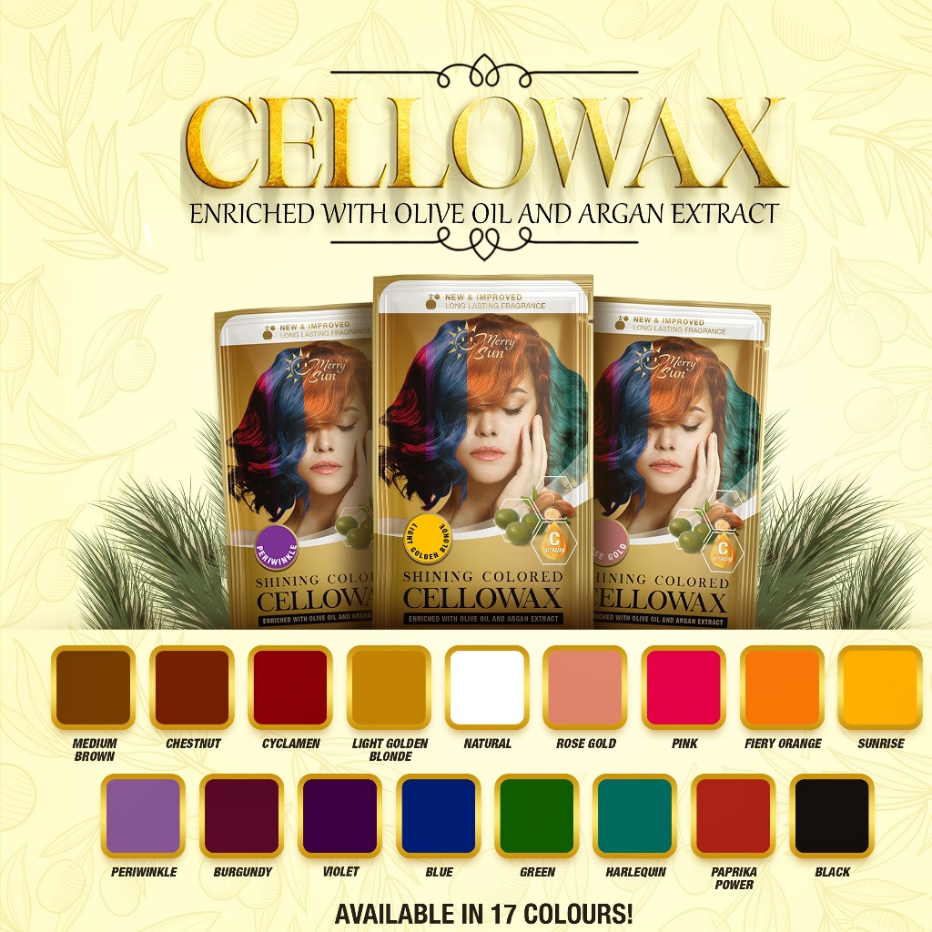 [𝐅𝐃𝐀 𝐀𝐏𝐏𝐑𝐎𝐕𝐄𝐃] MERRYSUN CELLOWAX SEMI PERMANENT HAIR COLOR | Shopee ...