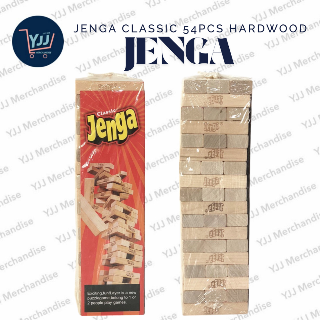 JENGA CLASSIC 54PCS HARDWOOD | Shopee Philippines