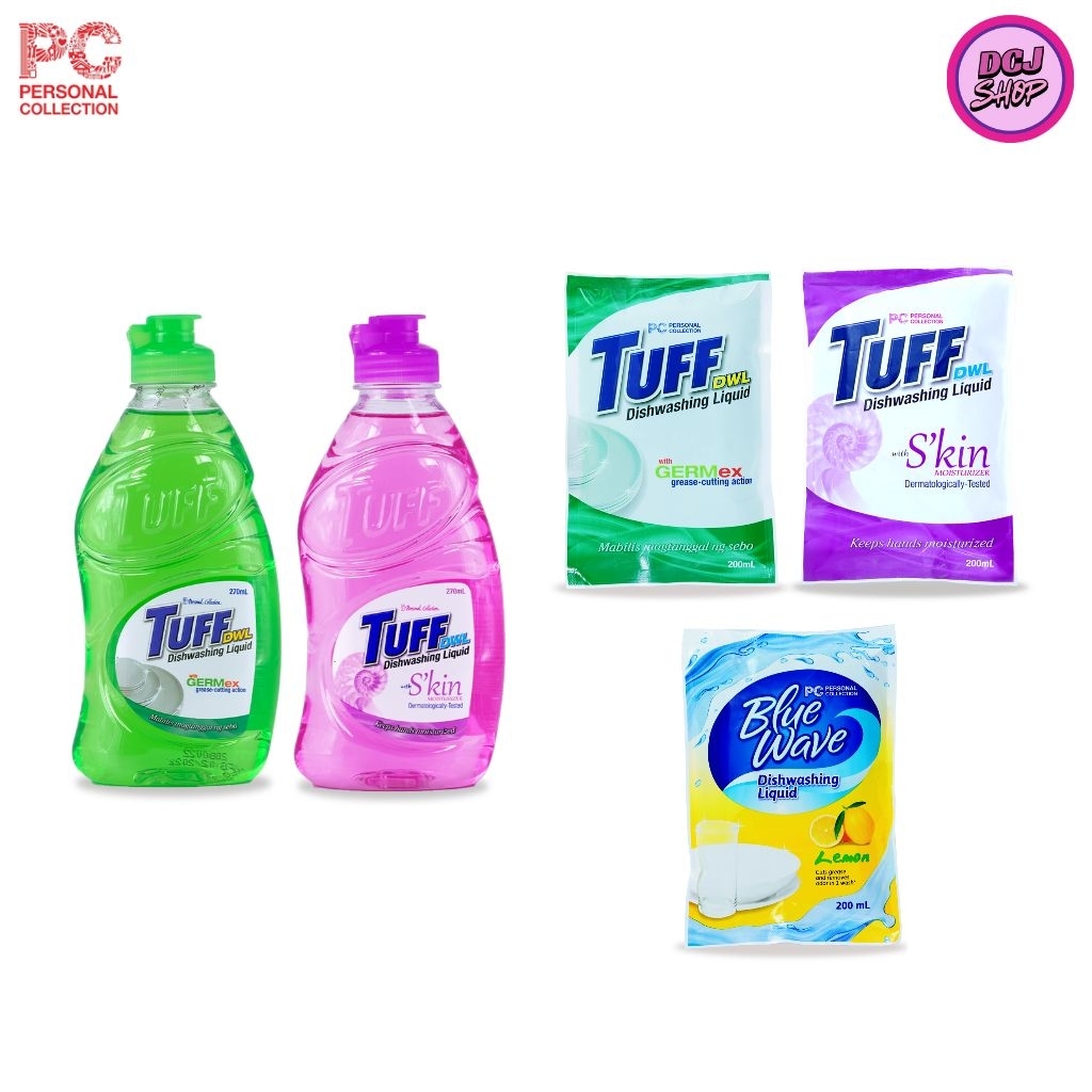 PERSONAL COLLECTION Tuff & Blue Wave Dishwashing Liquid(DWL) 270/200mL ...