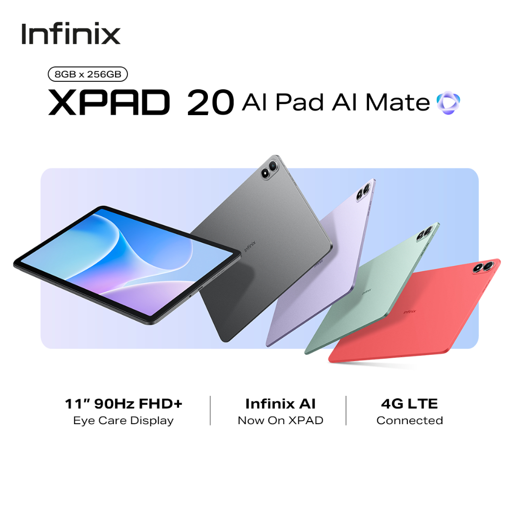 Infinix XPAD 20 4G LTE+ WiFi, 8+256, Helio G88, 11" 90Hz FHD+, 7000 ...
