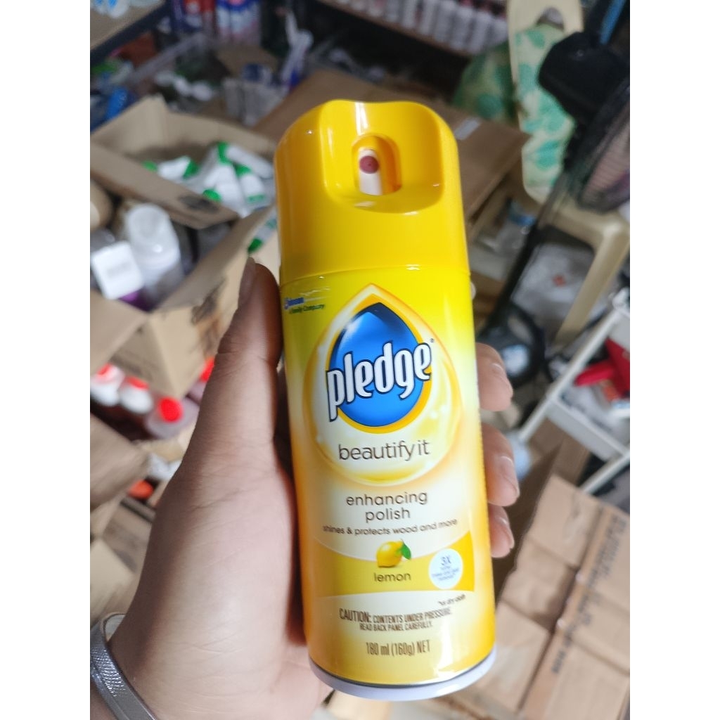 pledge lemon spray enhancing polish 180ml | Shopee Philippines