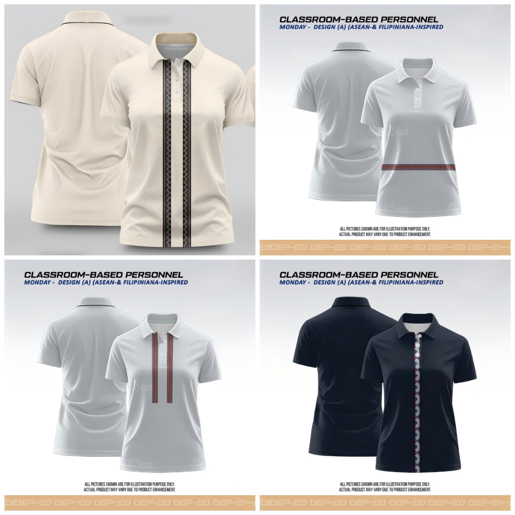 Deped Teacher Uniform 2025 Polo Women's Uniform Teachers Uniform 2025 ...