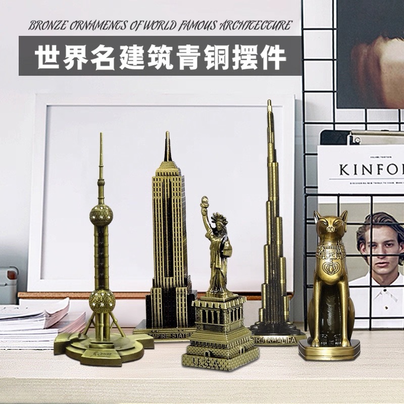 Handmade Vintage Model Statue - Famous Building Figurine Statue ...