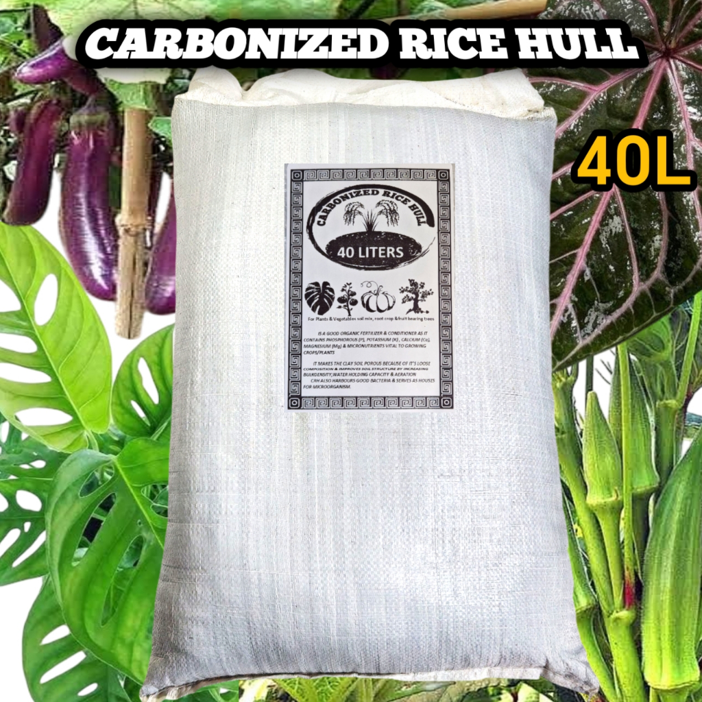 Carbonized Rice hull inuling na ipa 1 sack 40Liters | Shopee Philippines