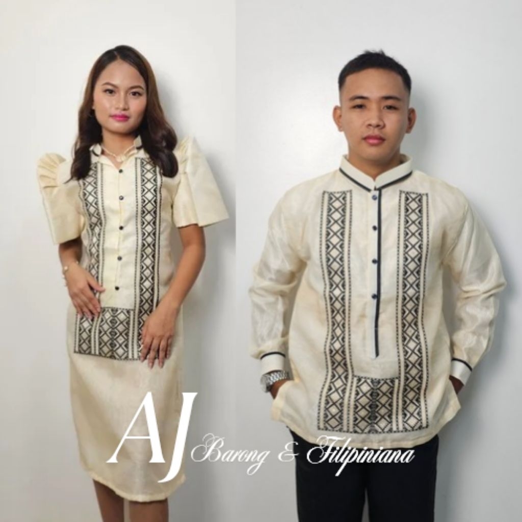 couple barong BD 03 BW 03 boy and lady barong dress maria clara ...