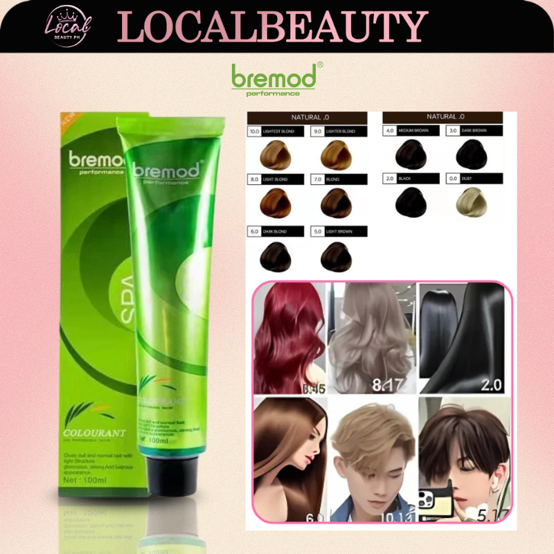 Bremod Hair Color 0.00 Dust 6.17 Honey Tea Brown 8.17 Milk Tea Ash 8.45 ...