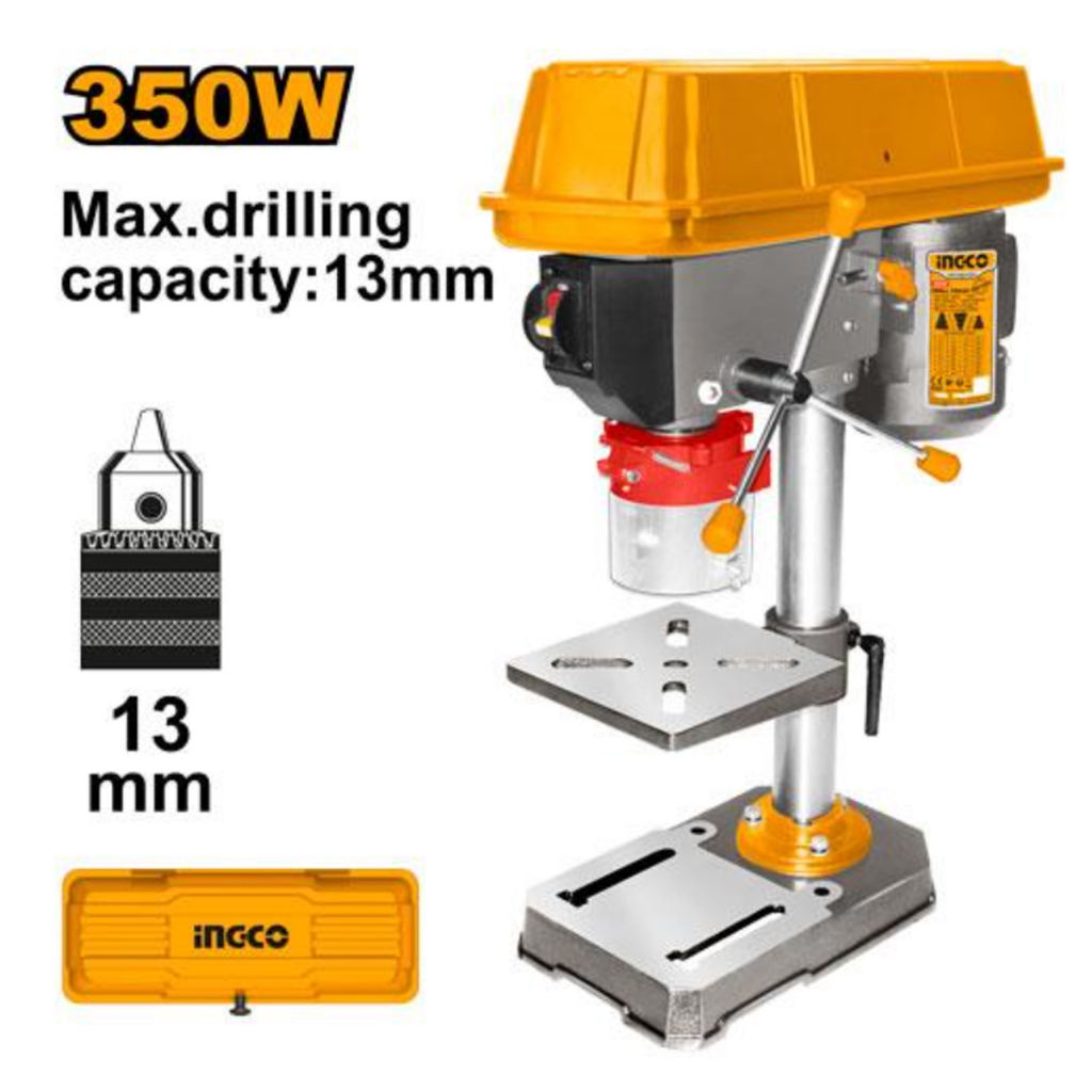INGCO Bench Drill Press 350W Heavy Duty Table Drilling Machine DP133505 ...