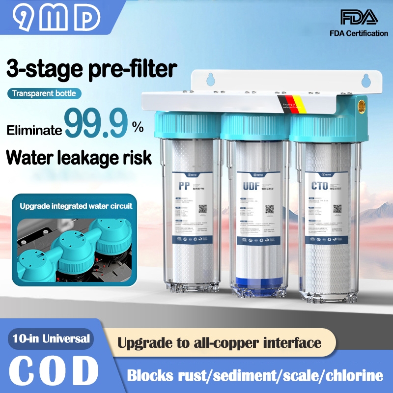 10 inches 3 Stages Water Purifier Complete Set Kitchen Faucet Pre ...