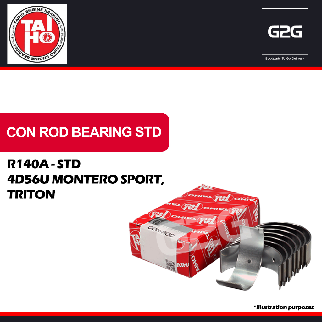 CON ROD BEARING STD -TAIHO R140A-4D56U MONTERO SPORT, TRITON | Shopee ...