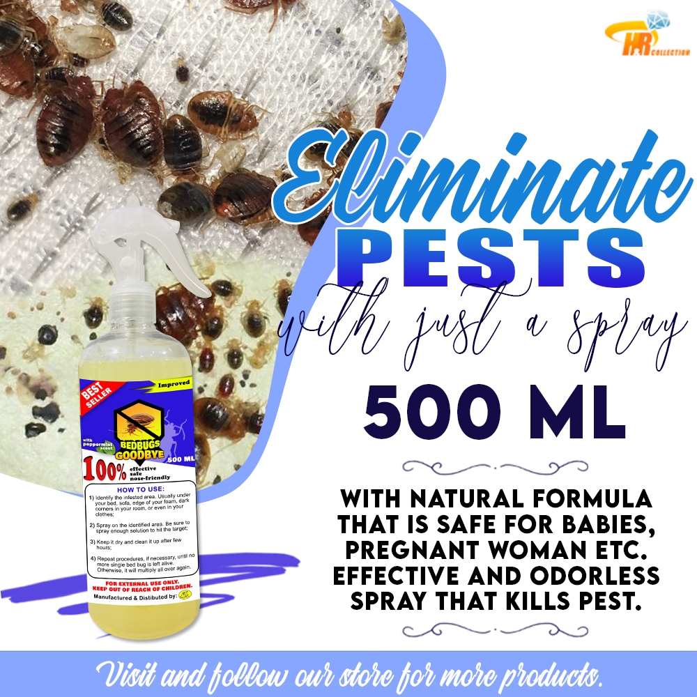 BEDBUGS GOODBYE SPRAY — Bedbugs Killer, Bedbugs Remover, Pamatay Surot ...