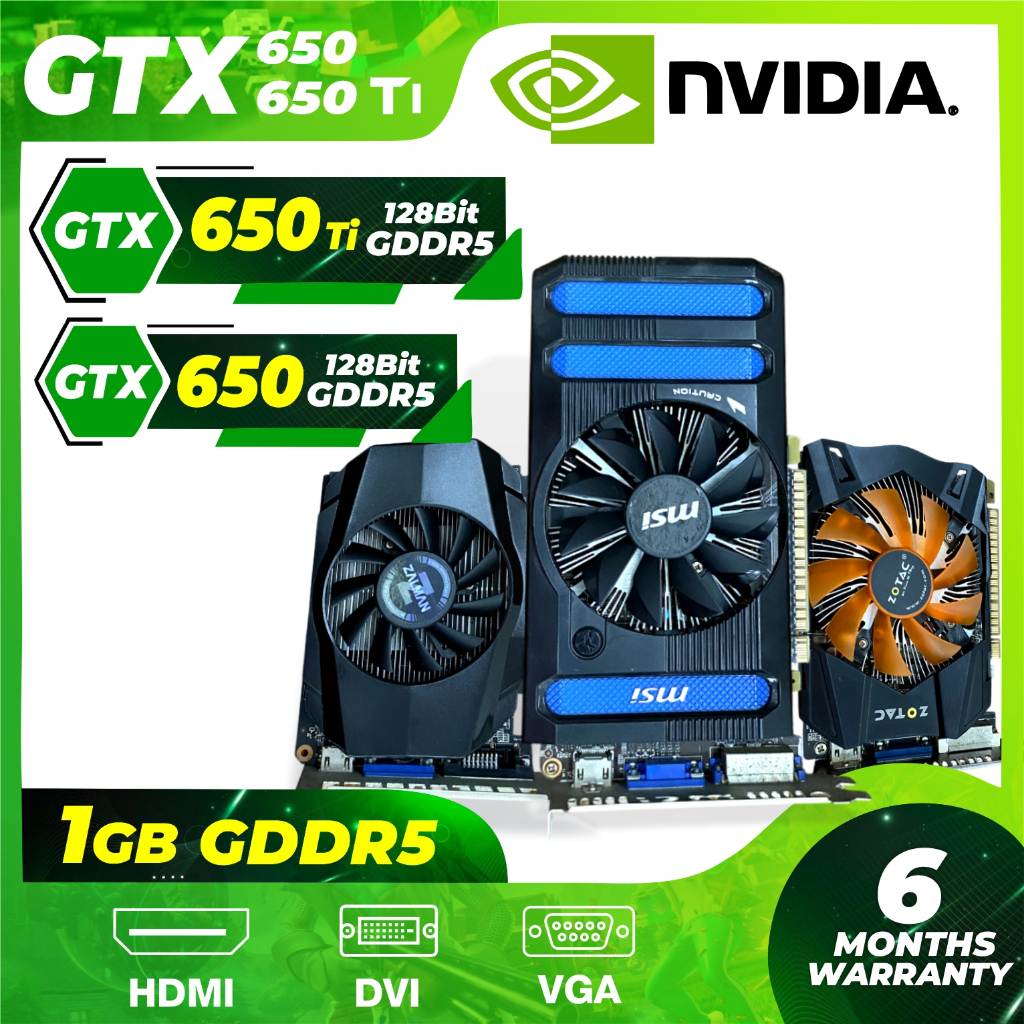 Graphics Card GTX650 GTX650 TI 1GB DDR5 128bit - NVIDIA Video Card for ...