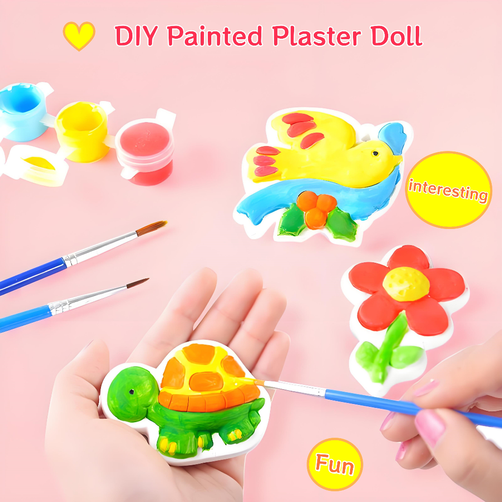 DIY Plaster Doll Reward Primary School Students Hand-Painted Graffiti ...