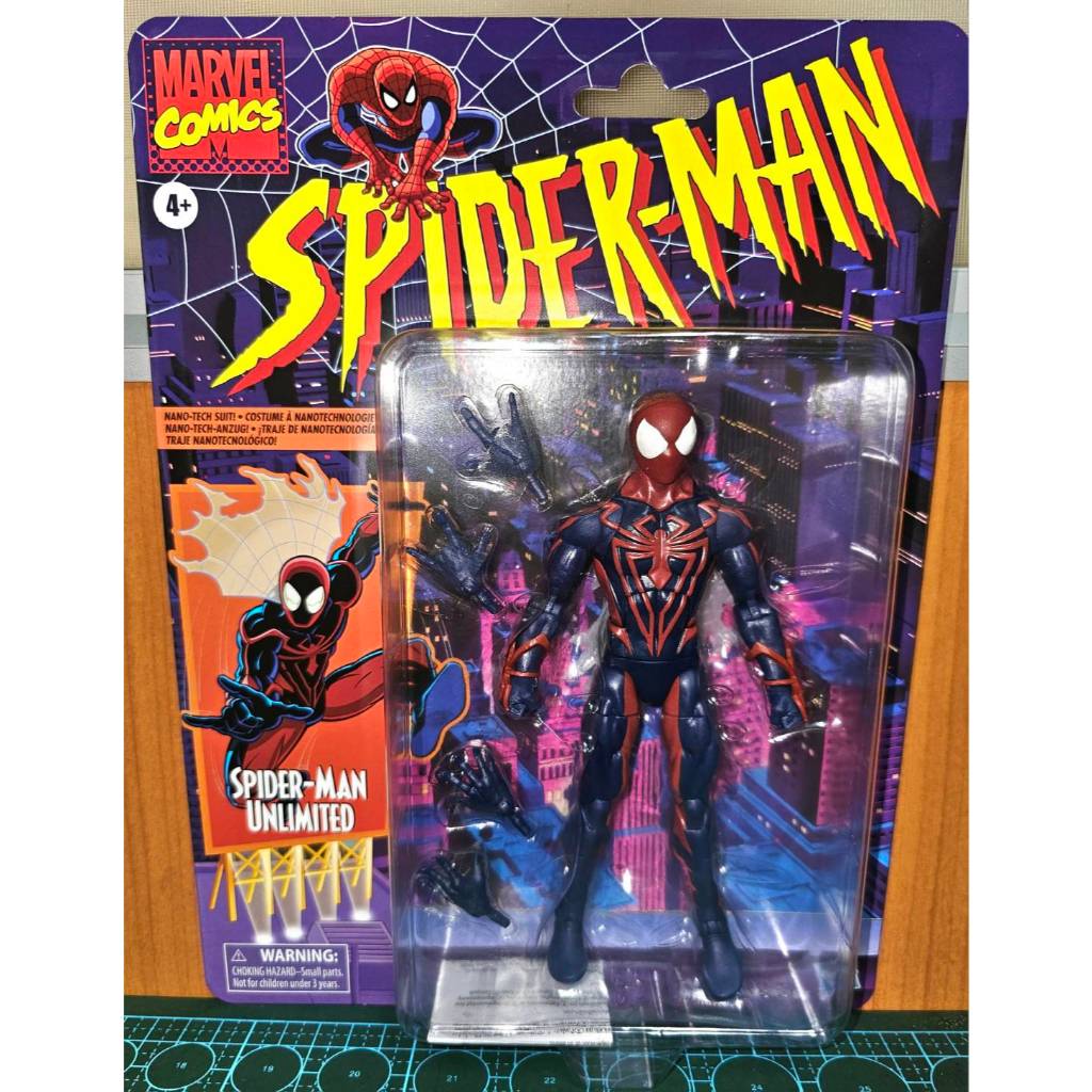 Marvel Legends ML Retro 6" Spider-Man Unlimited Spider Man Spiderman ...