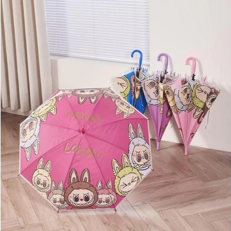 Labubu Monster Anime Kids Umbrella Labubu Design Foldable Labubu ...
