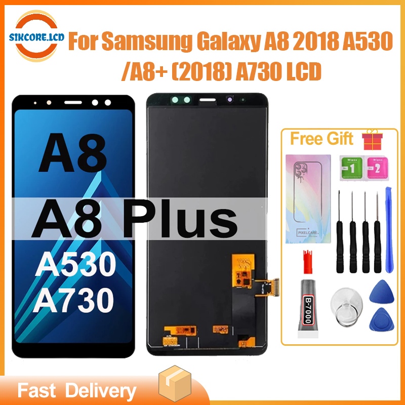 【SIKCORE】LCD for Samsung Galaxy A8 2018 A530 / A8+ (2018) A730 Screen ...