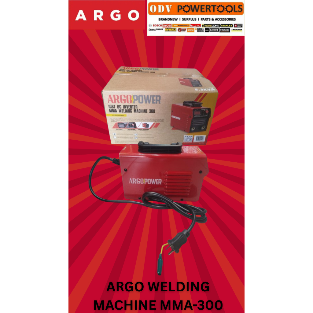 ARGO IGBT DC Inverter Welding Machine MMA- 300 - ODV POWERTOOLS ...