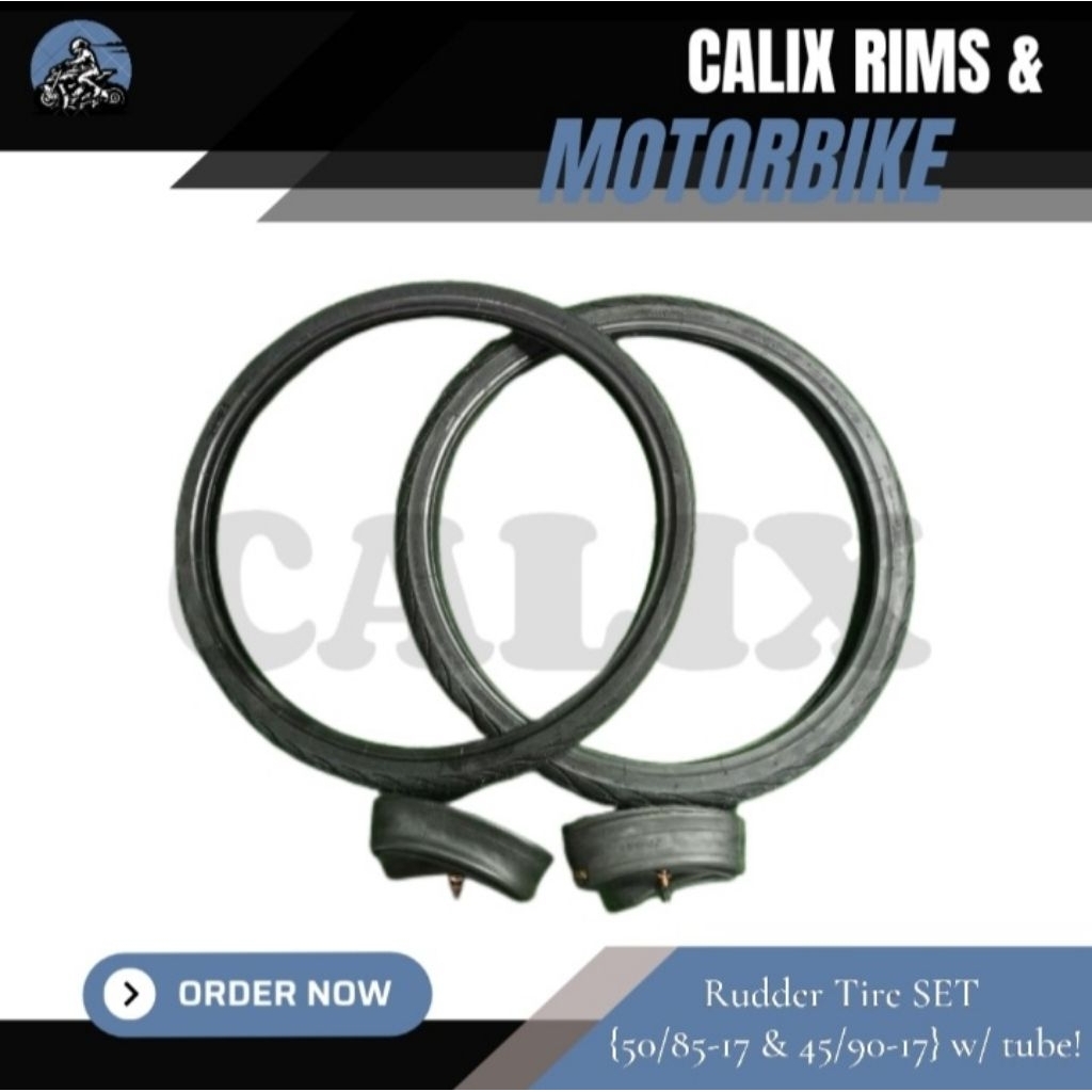 Rudder Tire SET {50/85-17 & 45/90-17} w/ tube! | Shopee Philippines