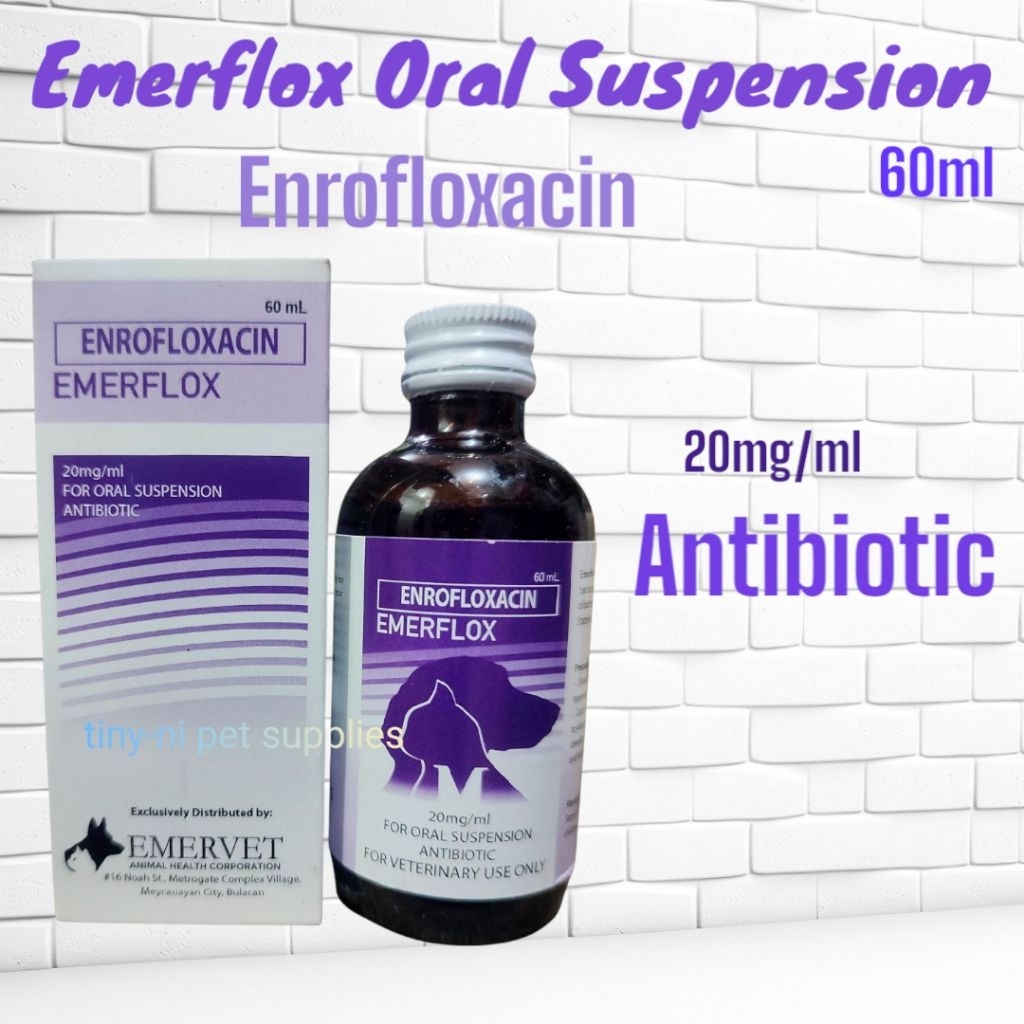 Emerflox Syrup for Pet Dog Cat|60ml Oral-Antibiotic | Shopee Philippines