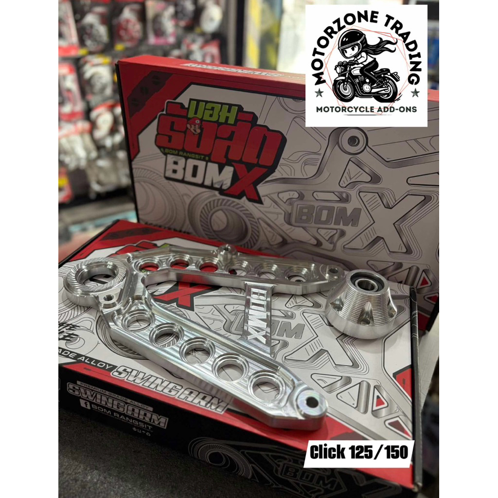 Bom-X CNC Swing Arm for Click125/150/Aerox V2/Nmax V2/PCX160 - 100% ...