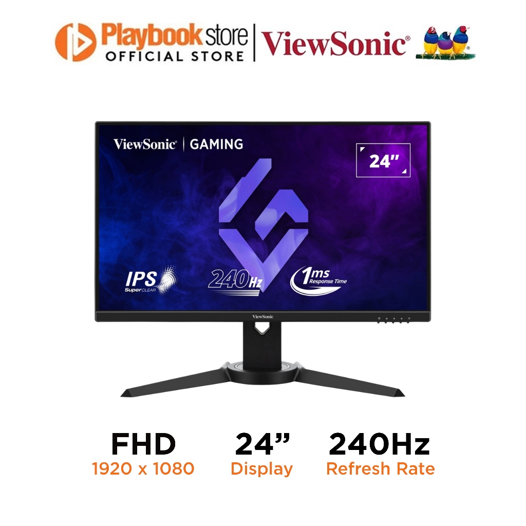ViewSonic XG2409A 24" Full HD 1920 x 1080 240Hz IPS Technology 1ms ...