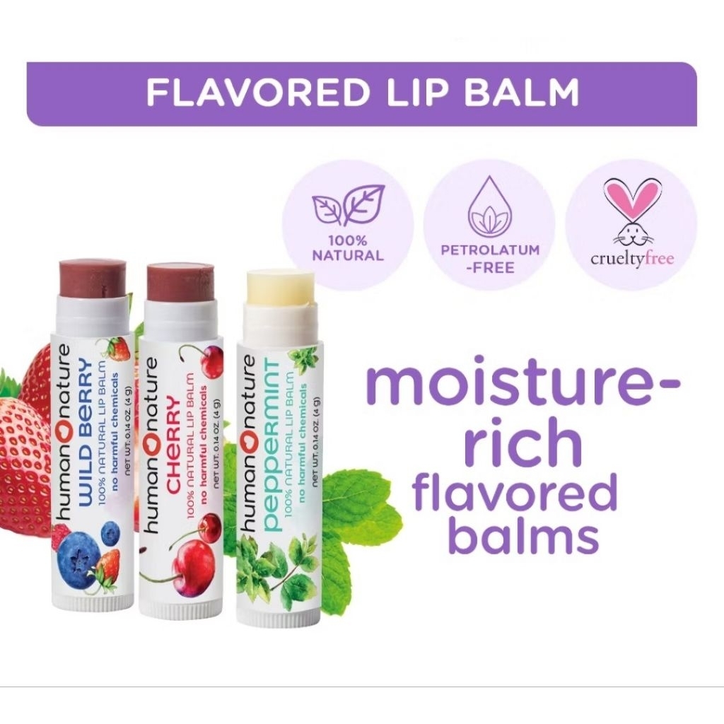 Human Nature Flavored Lip Balm 4g | Shopee Philippines