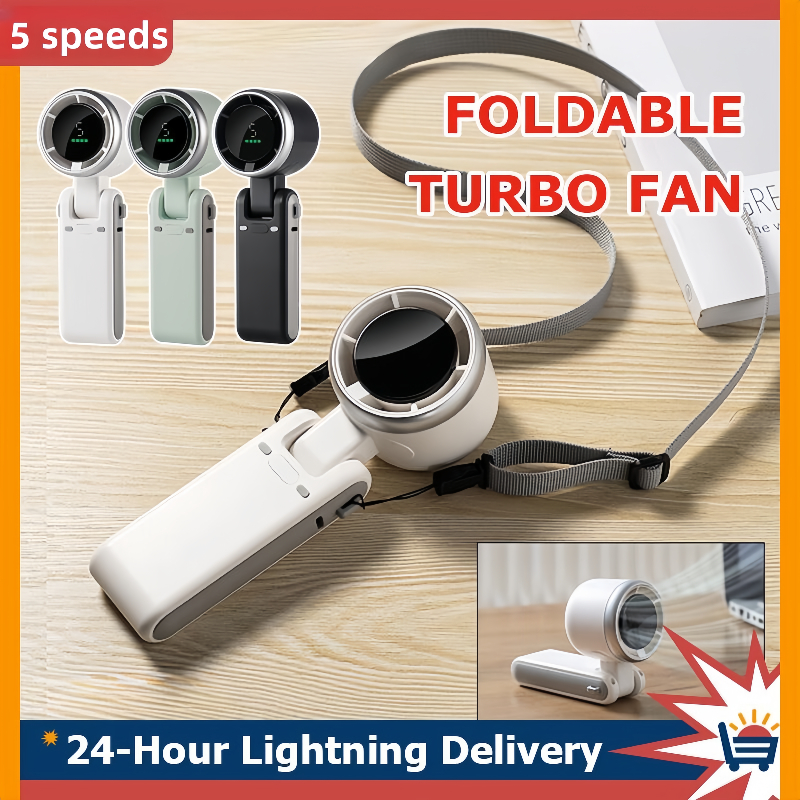 N607 USB Rechargeable Foldable Easy to Carry Hand-held Fan Turbo Fan ...