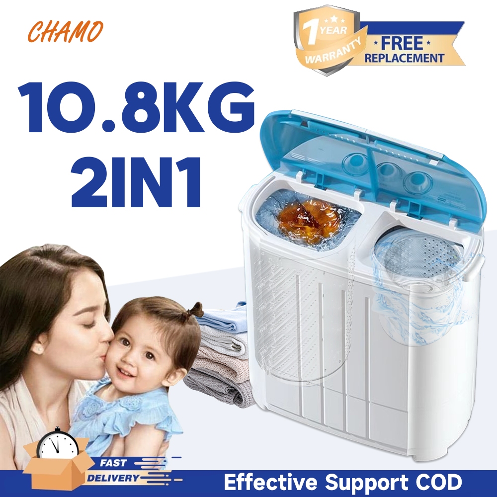 8KG Double Barrel Mini Washing Machine | Shopee Philippines
