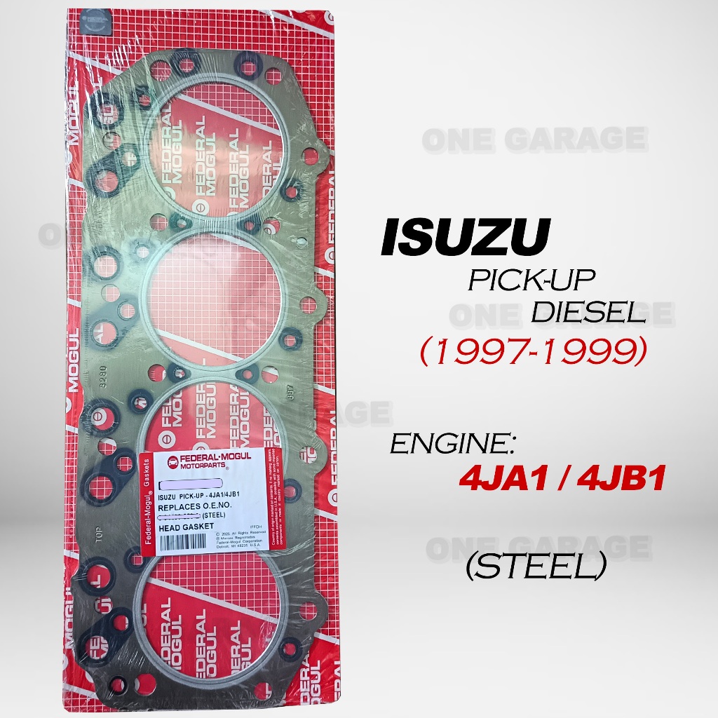 FEDERAL Head Gasket For ISUZU PICK-UP 4JA1 / 4JB1 DIESEL (STEEL) (1997 ...