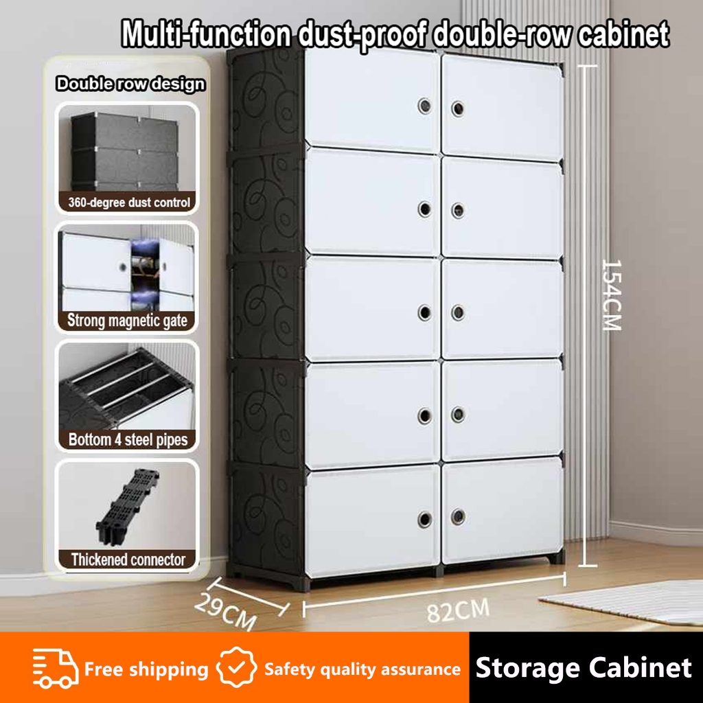 Multi-layer shelf Dustproof High Capacity Storage Boxes utility cabinet/bookcase/storage cabinet ...