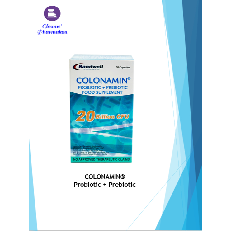 COLONAMIN Probiotic + Prebiotic Capsules 30s | Shopee Philippines
