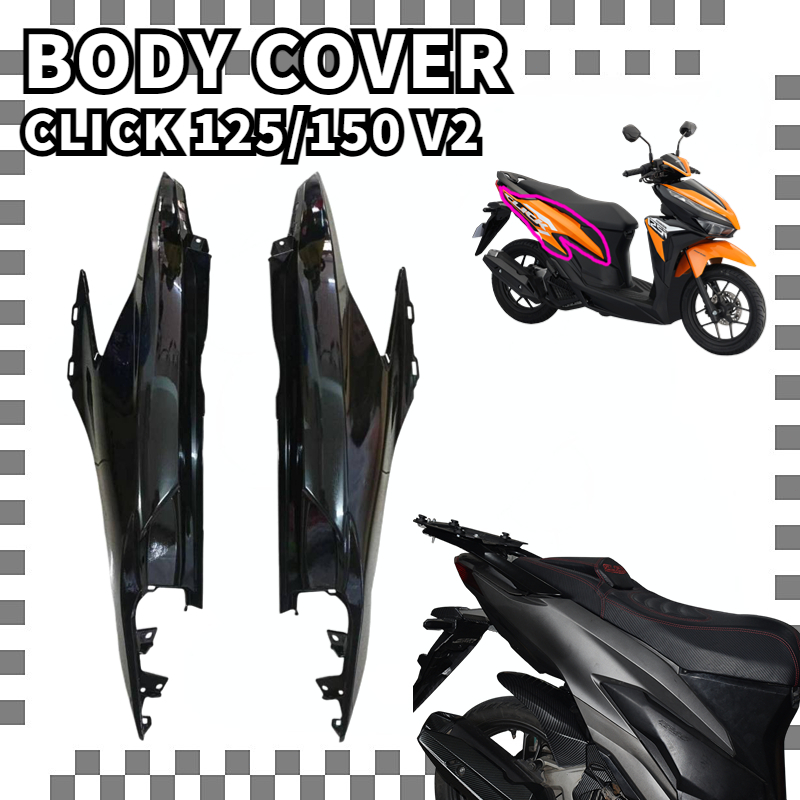 COD Body Cover for CLICK 125/150 V2 HONDA Long Side Cover 1 Pair ...