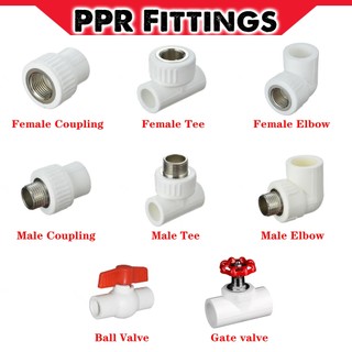 High Quality PPR Fittings | Male/Female/Elbow/Coupling/Tee/Gate Valve ...