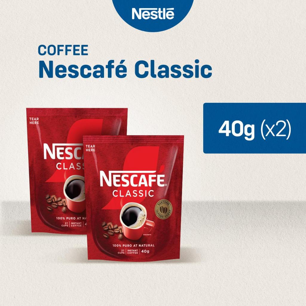Nescafe Classic Instant Coffee 40g - Pack of 2 | Shopee Philippines
