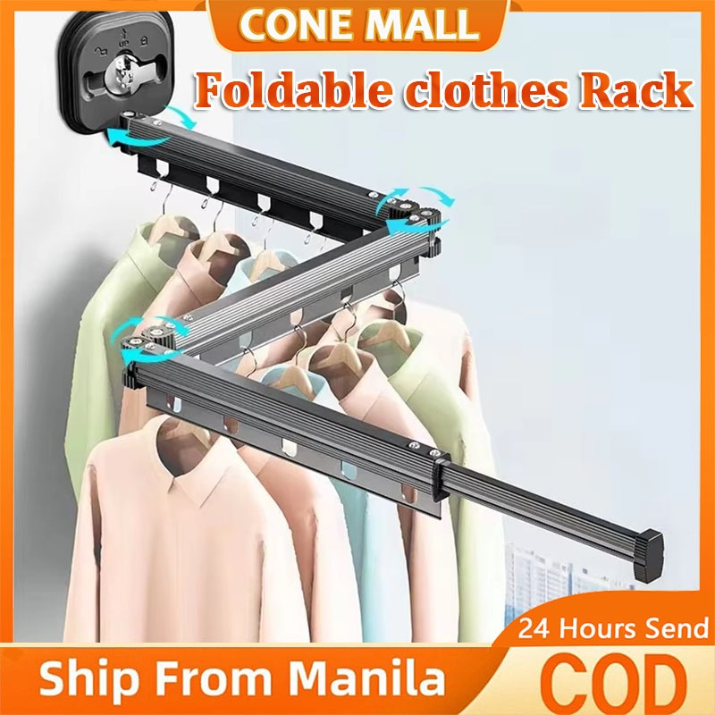 Wall Mounted Foldable Drying Rack Heavy Duty Clothes Rack Sampayan Stainless Clothes Drying Rack ...