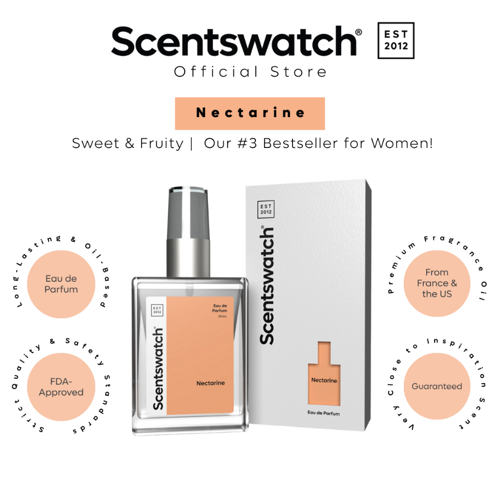 Scentswatch NECTARINE Perfume for Women: Long-Lasting Oil-Based, Best ...