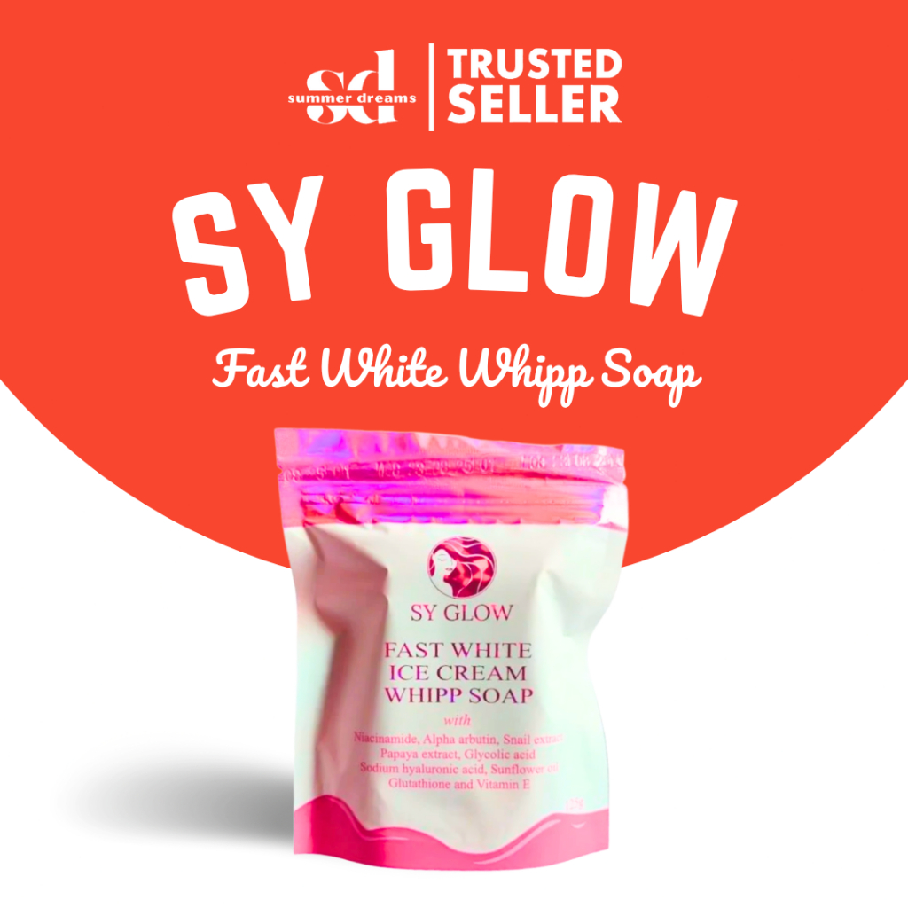 SY GLOW Fast White Ice Cream Whipp Soap 125g | Whitening, Anti-Aging ...